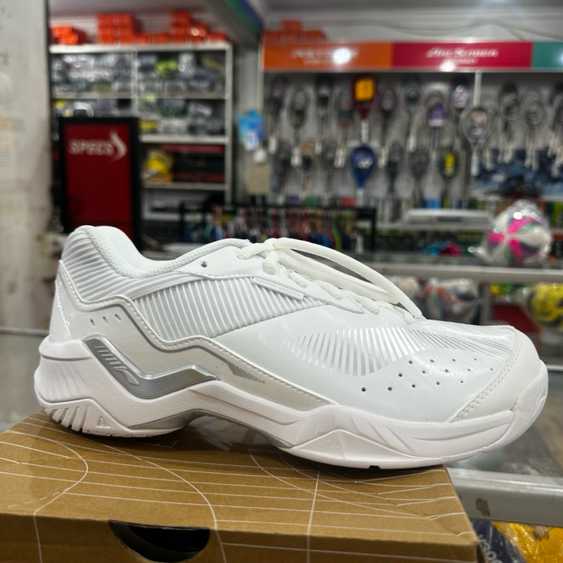 Jual Sepatu Badminton Lining Li-Ning Sonic Boom All White | Shopee ...