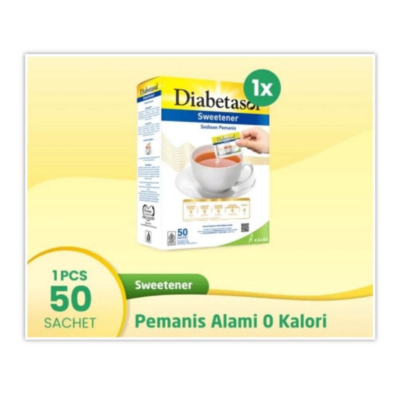 Jual Diabetasol Sweetener 50 sachet Gula Diabetes | Shopee Indonesia