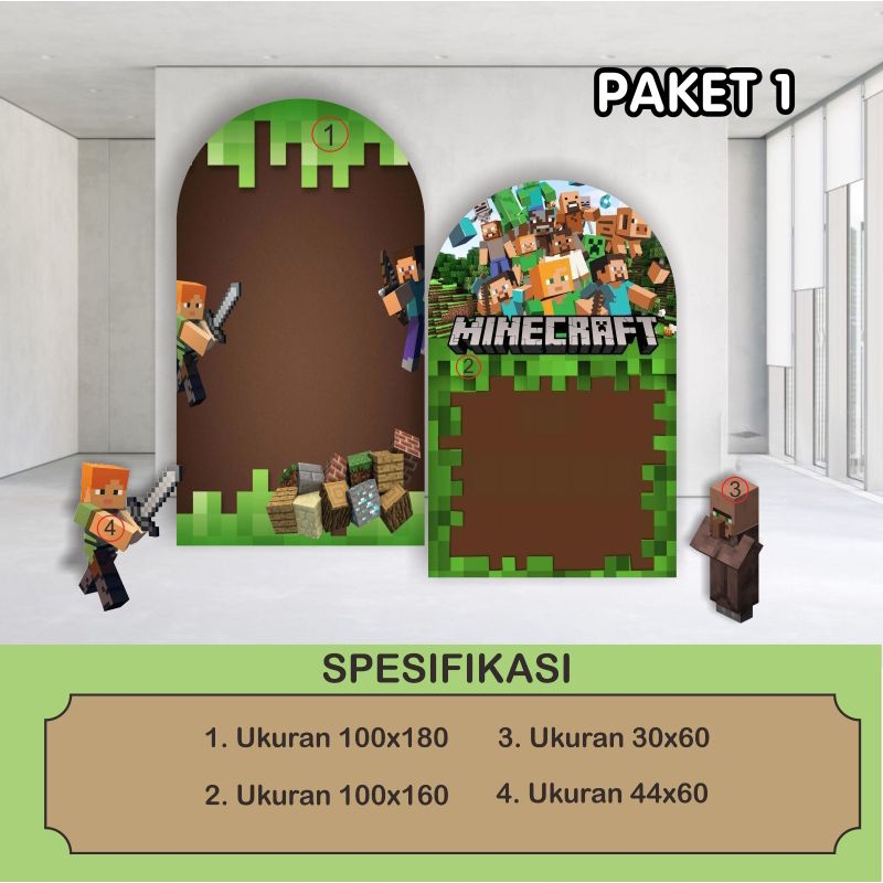 Jual PAKET DEKORASI ULANG TAHUN TEMA ROBLOX / BACKDROP ULANG TAHUN ...