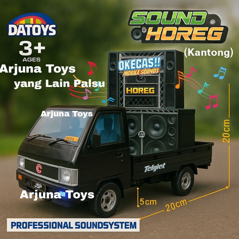 Jual BISA COD] Mainan SOUNDSYSTEM Mobil PICK UP & TRUK MUSIK HOREG Sonsistem Musik OK GAS ...