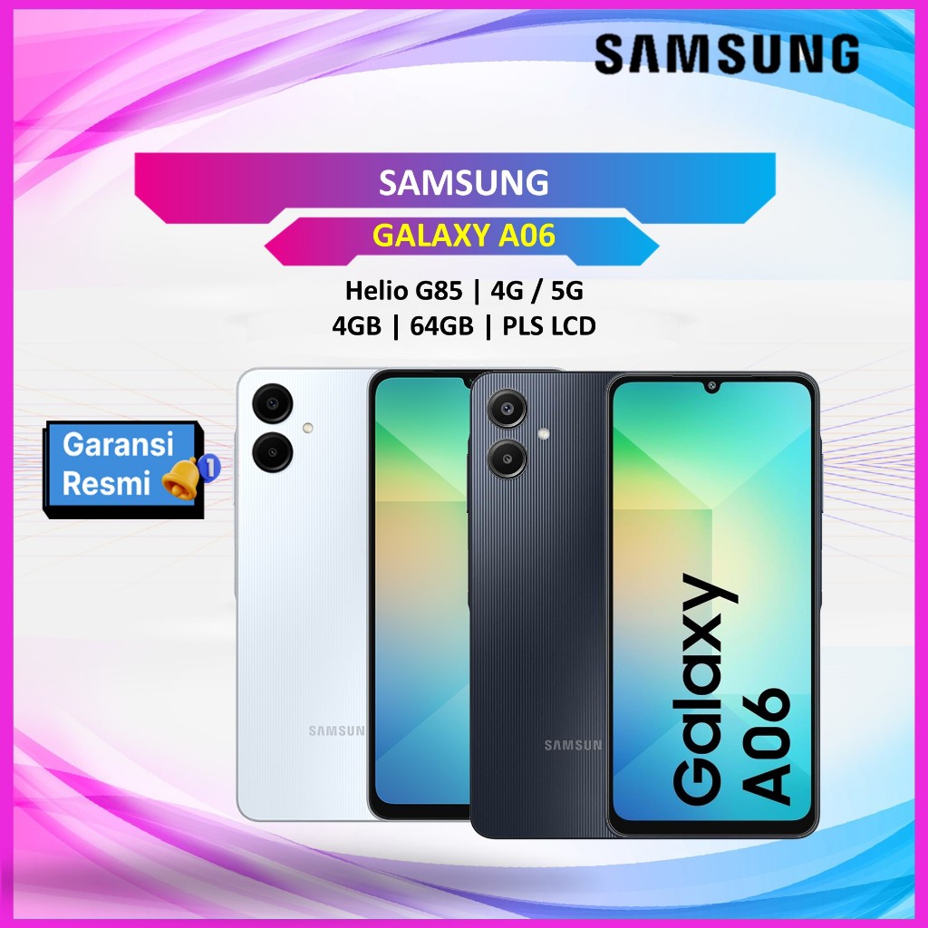 Jual SAMSUNG GALAXY A06 4GB 64GB / 6GB 128GB (BOX CHA) | Shopee Indonesia