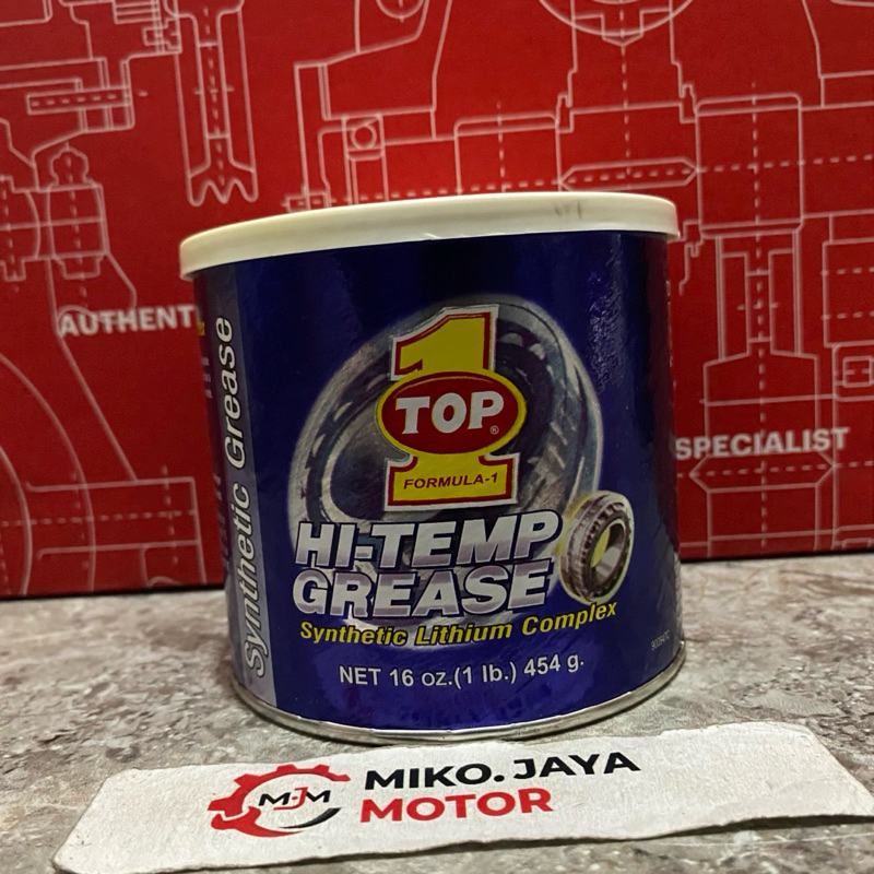 Jual GREASE / STEMPET / GEMUK TOP 1 HI-TEMP BLUE SYNTHETIC LITHIUM 454g ...