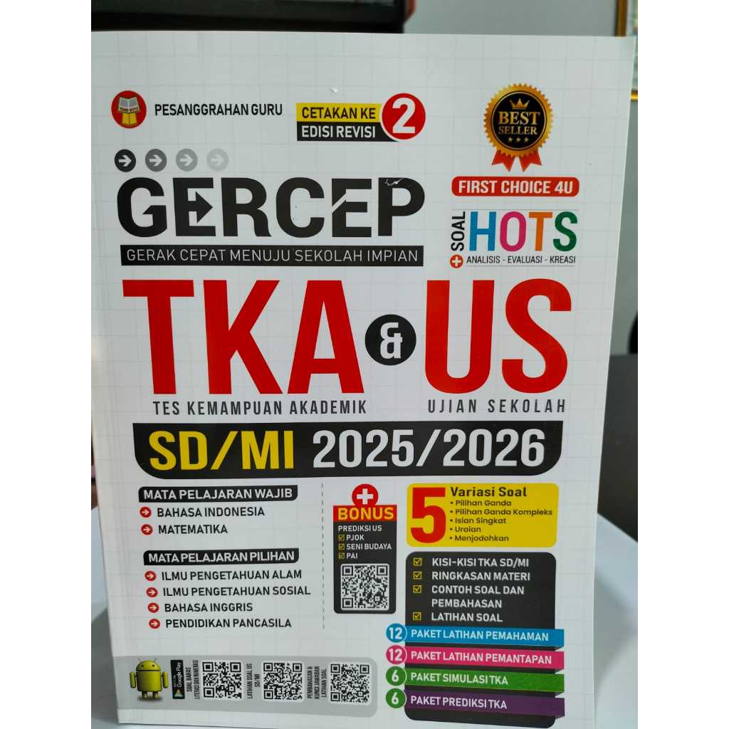 Jual (ORIGINAL) BUKU GERCEP TKA & US SD/MI 2025/2026 EDISI REVISI ...