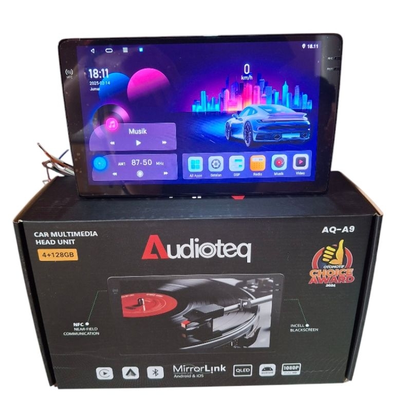 Jual Head unit android 9 inch audioteq AQ-A9 ram 4+128 NFC+kamera 360 ...
