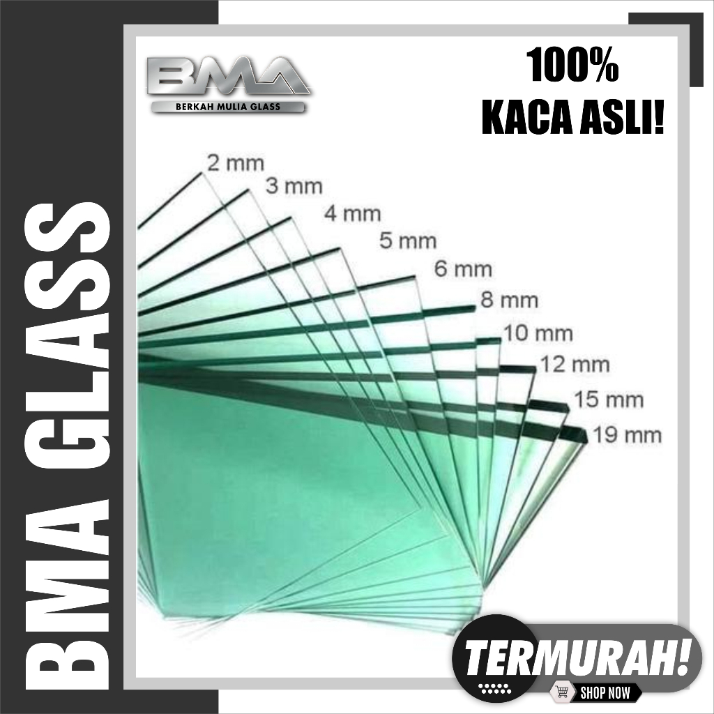 Jual KACA POLOS BENING CLEAR 4MM Rp.15/CM² (POTONG CUSTOM SESUAI UKURAN ...