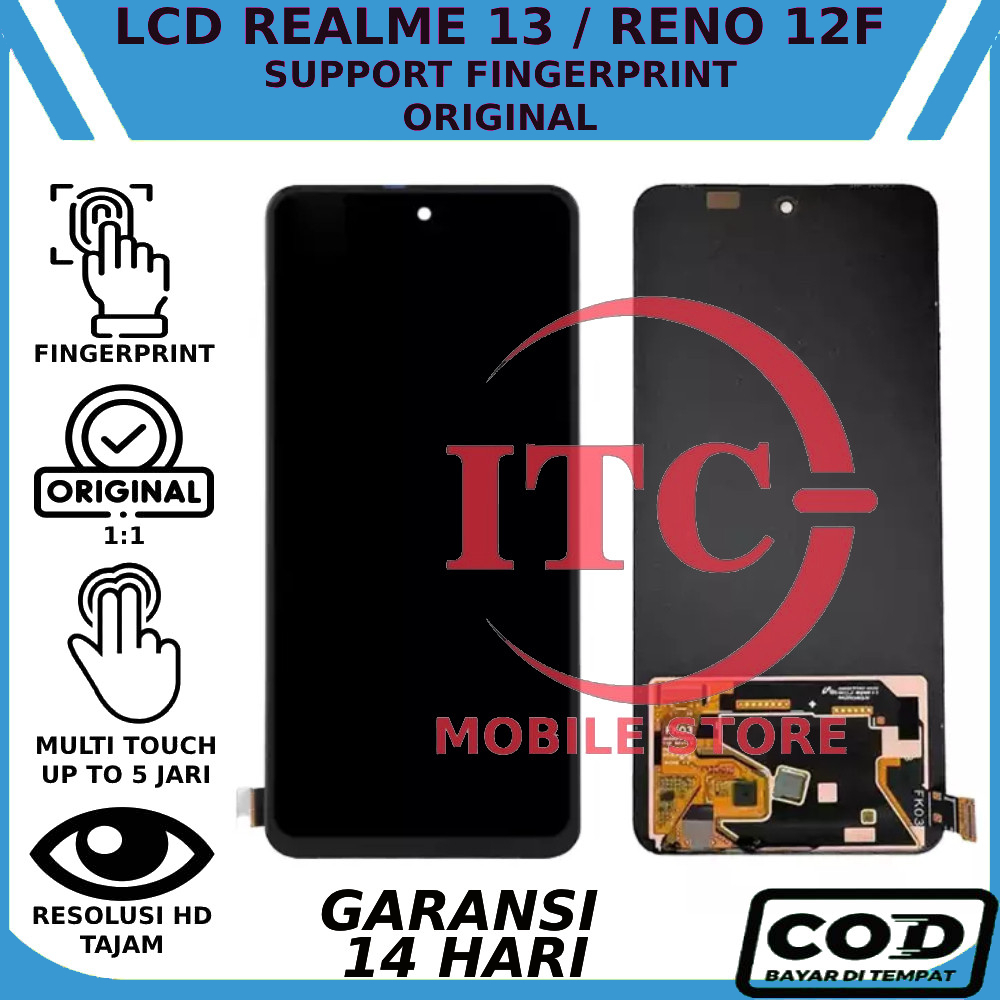 Jual LCD TOUCHSCREEN REALME 13 (4G) / RENO 12F (5G) ORIGINAL SUPPORT ...