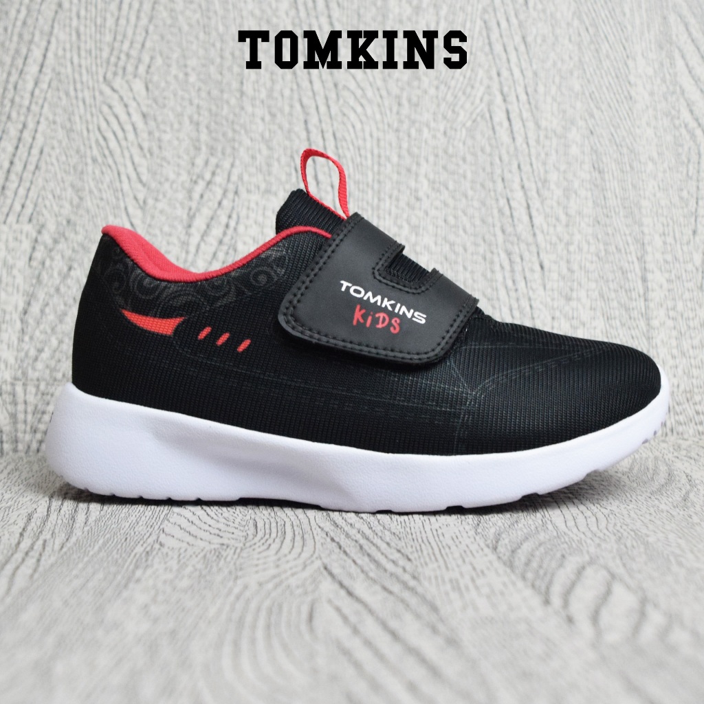 Jual TOMKINS Crystal - Hitam Merah Sepatu Sekolah Anak TK | Shopee ...