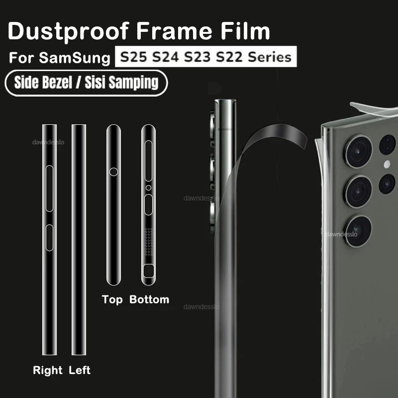 Jual Hydrogel BEZEL SIDE / SISI SAMPING Samsung S25 S25+ S25Ultra S24FE ...