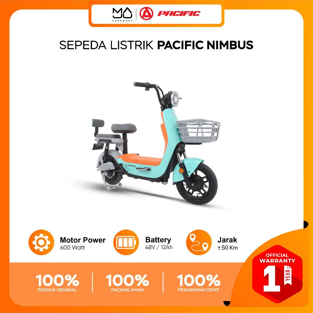 Jual Sepeda Listrik PACIFIC NIMBUZZ Elektrik E Bike 500Watt | Shopee ...