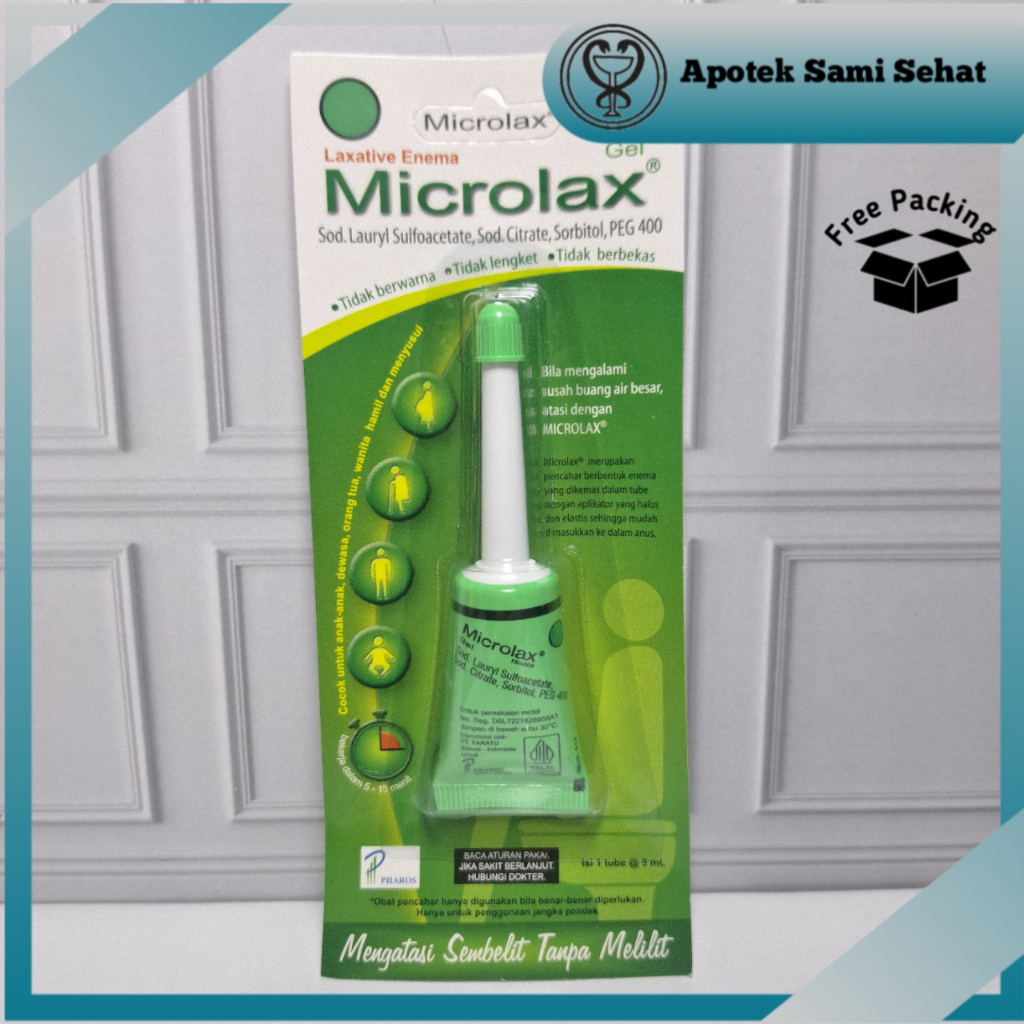Jual 1 tube Microlax Gel 5 ml (obat pencahar) | Shopee Indonesia