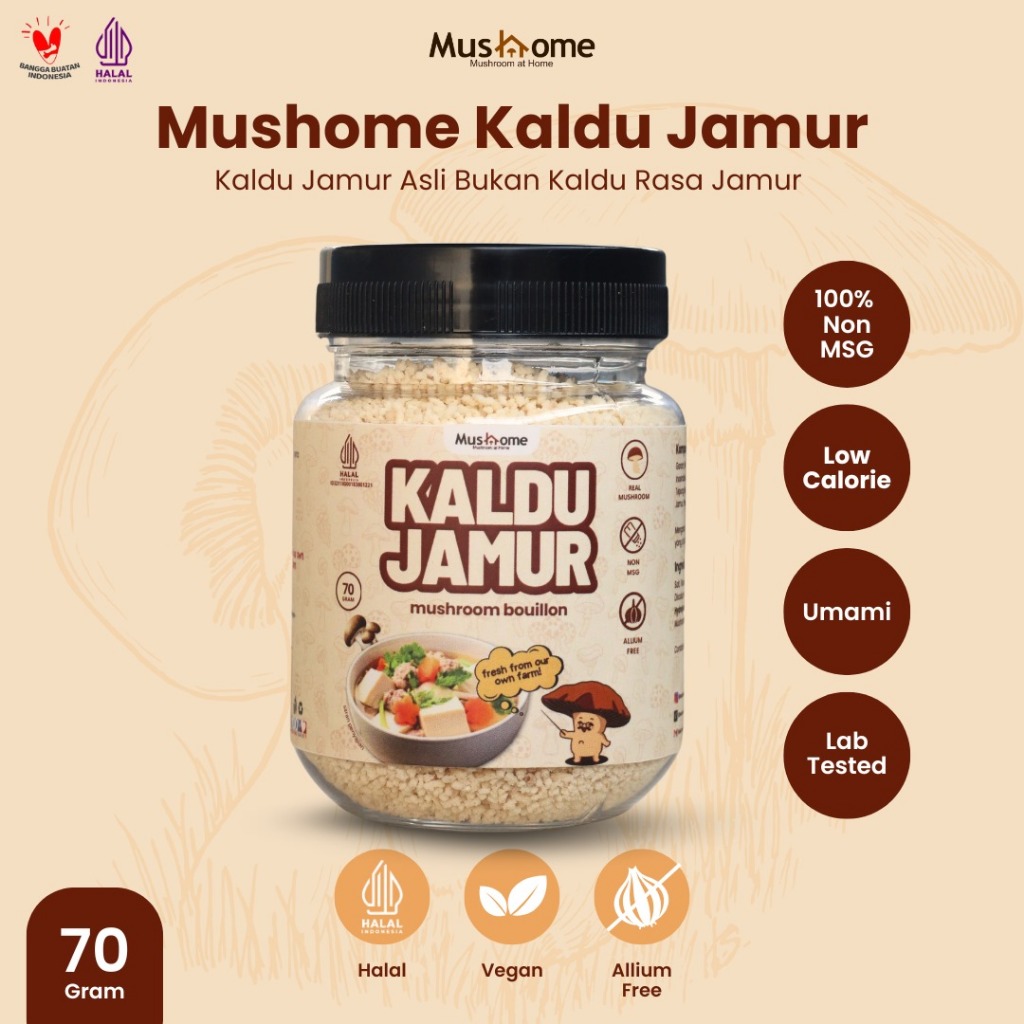Jual Kaldu Jamur Asli Botol NON MSG - Mushome - Rendah Kalori & Lebih ...