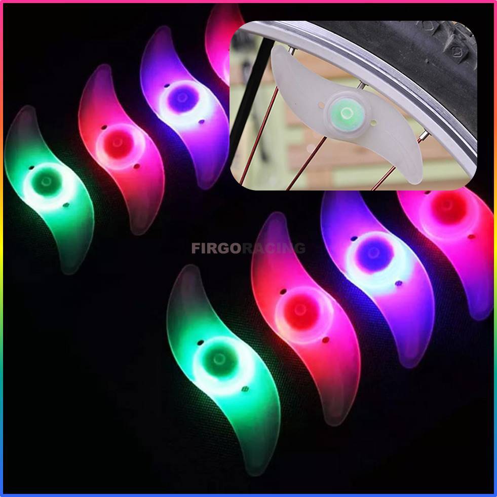 Jual Lampu Ban Sepeda LED RGB Colorful Bicycle Wheel Light 1PCS - DC ...