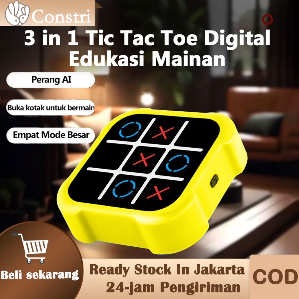 Jual 3 in 1 Tic Tac Toe Mainan Digital Game Console Memori Game Whack A ...