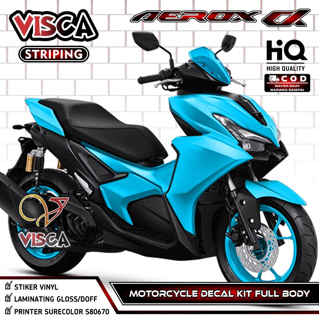 Jual Decal Aerox Alpha Fullbody - Stiker Aerox Terbaru 2025 Full Body ...