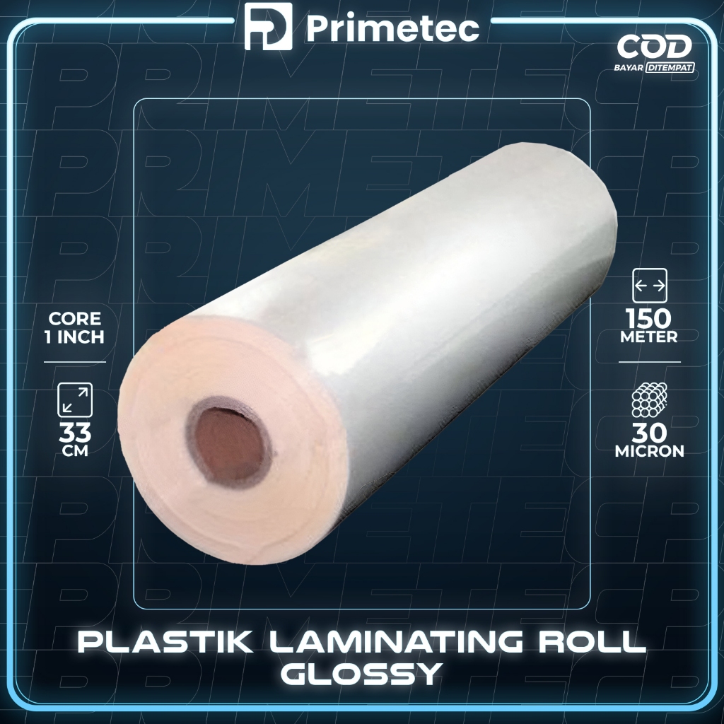 Jual PLASTIK LAMINATING ROLL 33 CM X 150 M 21/30 MIC DOFF / GLOSSY ...