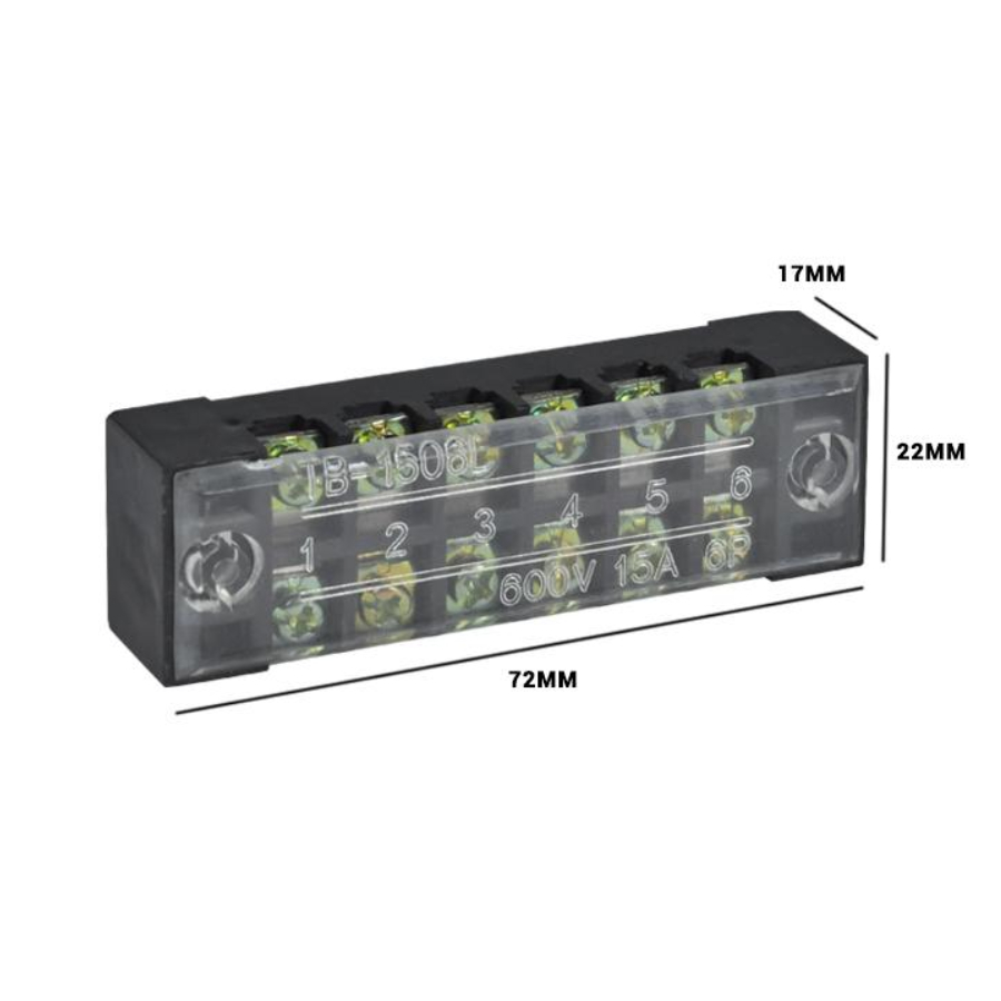 Jual Terminal Block Kaca 15A 6 Pole TB-1506 | Shopee Indonesia