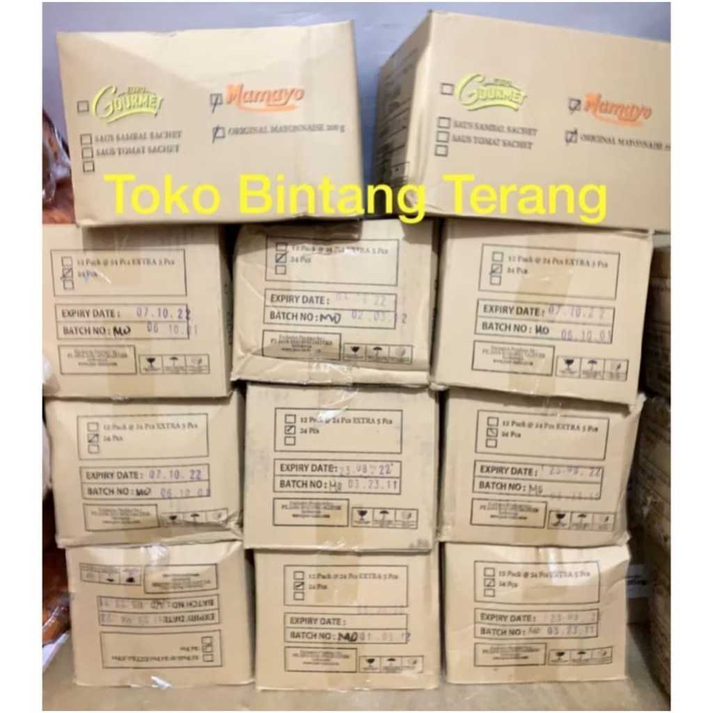 Jual Mayonnaise Mamayo Original 200 gram 1 Dus isi 24 pcs x 200gr ...