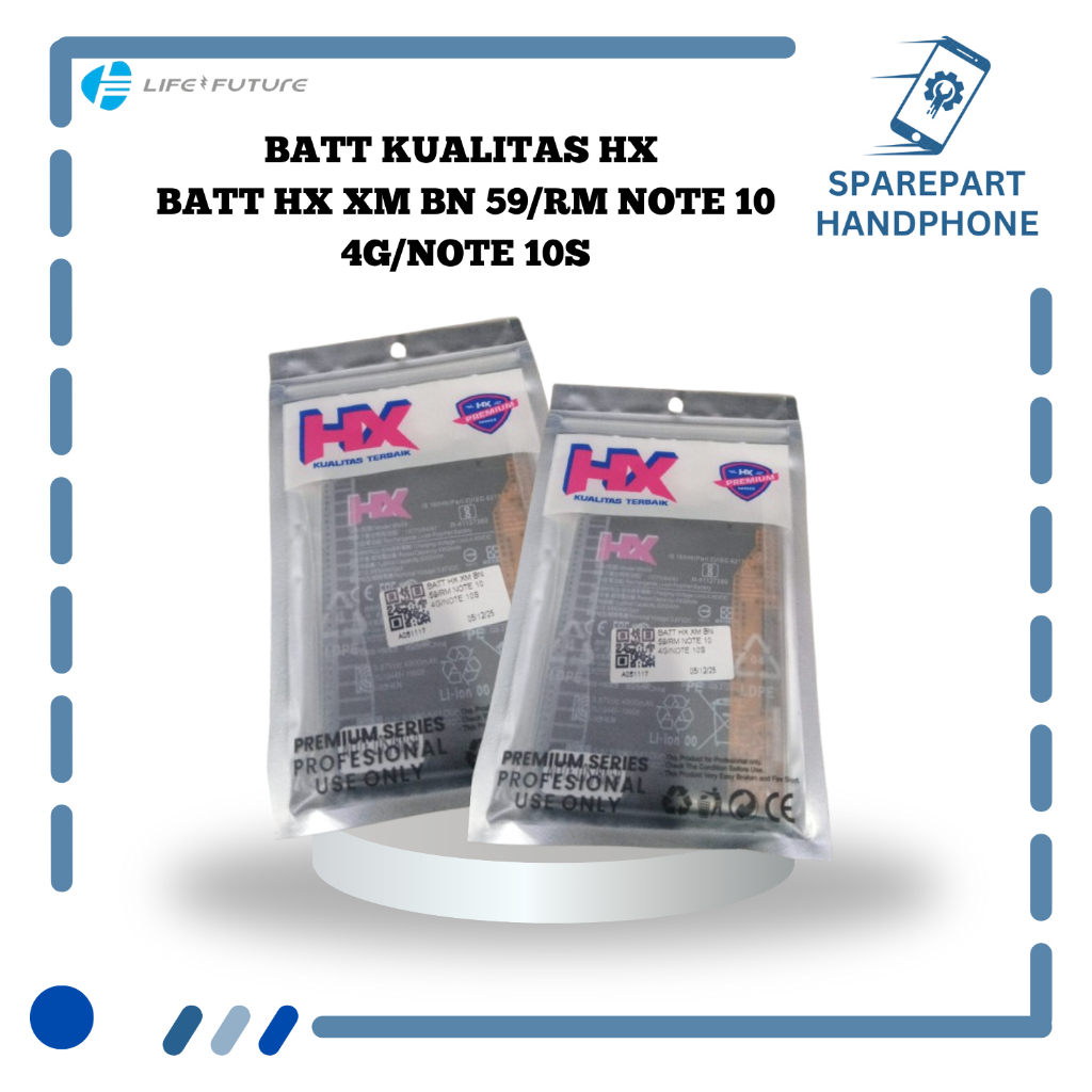 Jual BATT KUALITAS HX BATT HX XM BN 59/RM NOTE 10 4G/NOTE 10S | Shopee ...