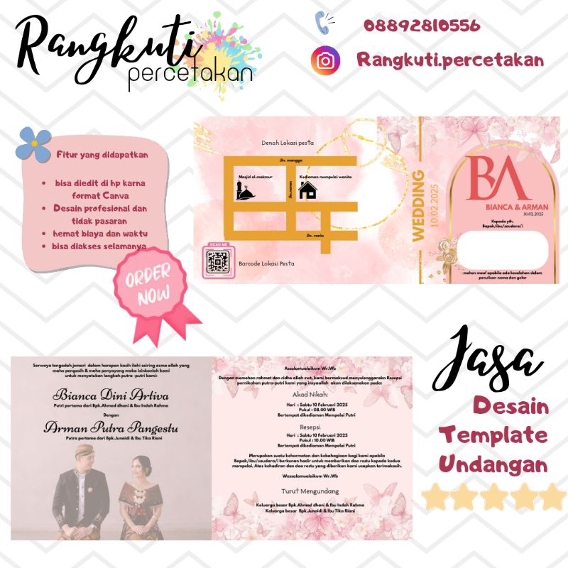 Jual TEMPLATE UNDANGAN PERNIKAHAN TERBARU MURAH SIAP CETAK EDIT FORMAT ...