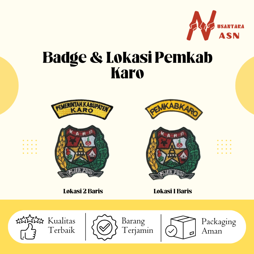 Jual Atribut Badge Lokasi Pemerintah Kabupaten Karo | Shopee Indonesia