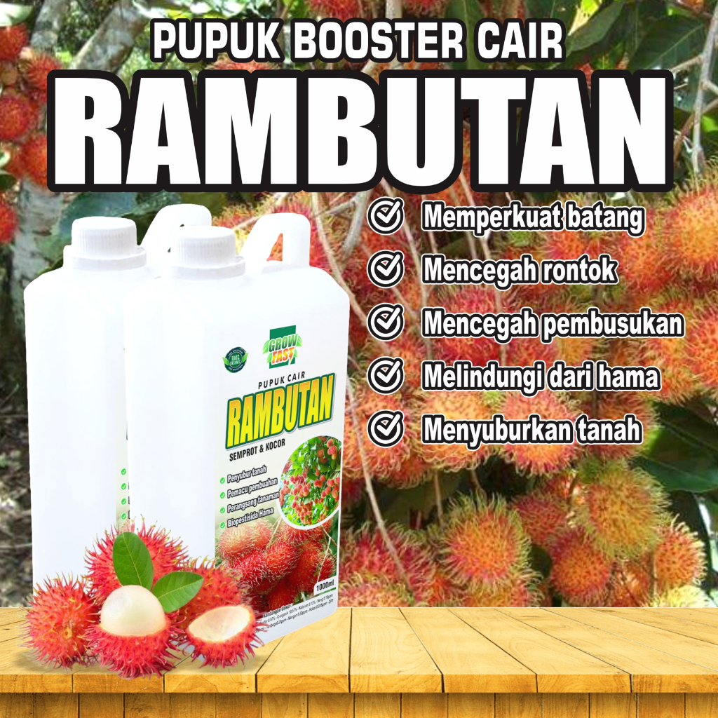 Jual Pupuk Booster Rambutan 1 Liter - pupuk organik pelebat buah pupuk biopestisida pupuk pemacu ...
