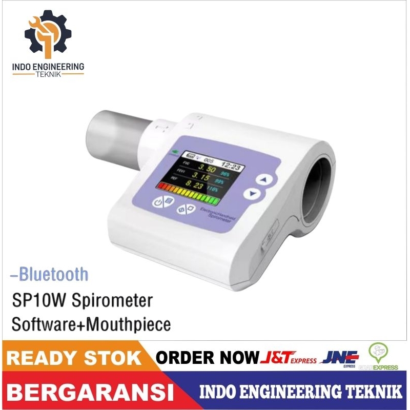 Jual Contec SP10W Bluetooth Digital Spirometer Lung Breathing Diagnostic Spirometry Volumetric ...