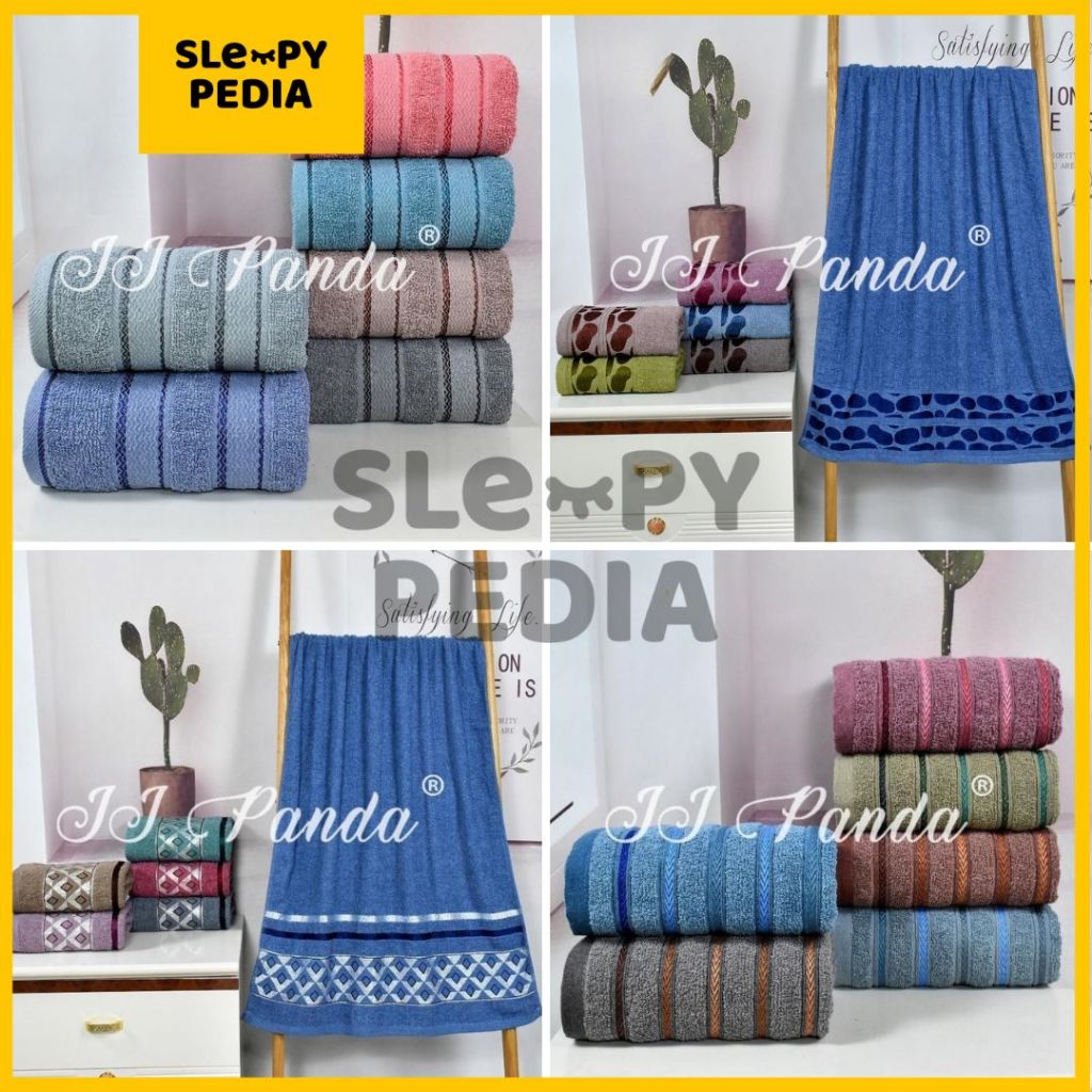 Jual Handuk Mandi Dewasa JJ Panda Ukuran 70x140cm Berat 300gram ...