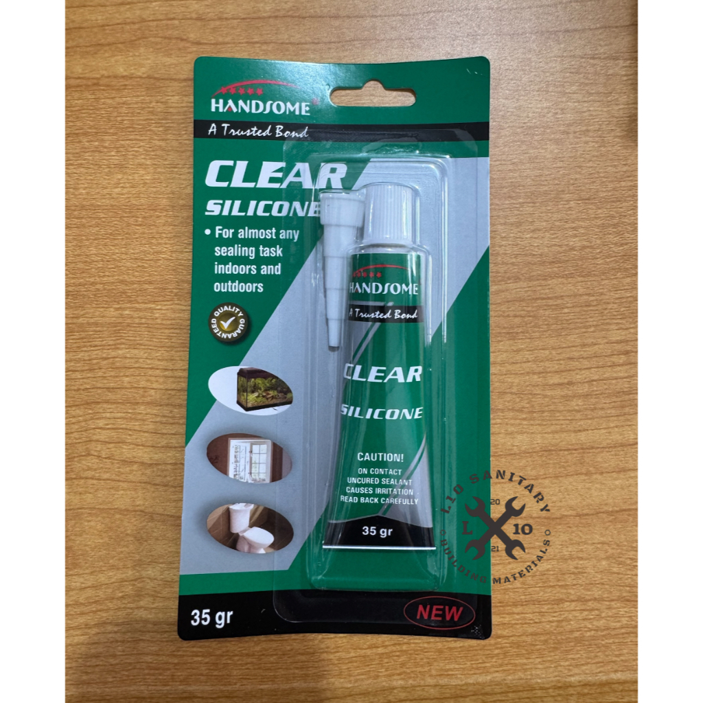 Jual Lem Kaca Silicone HANDSOME / Lem Kaca Sealant Aquarium Bening ...