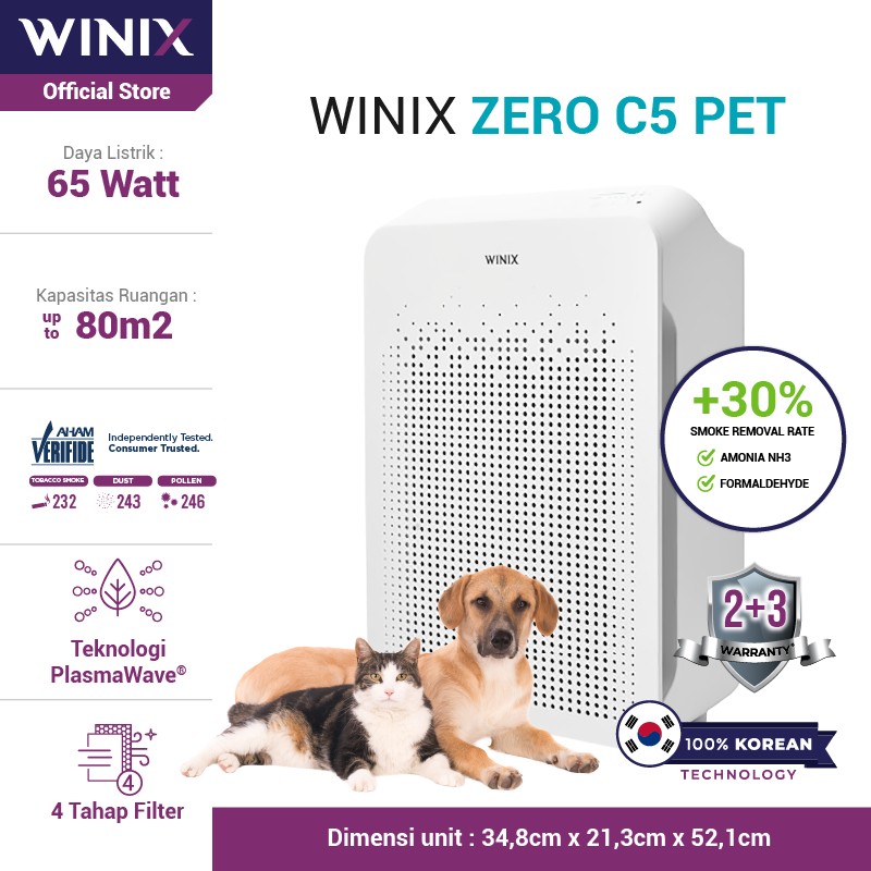 Jual Winix Zero C5 Pet Filtration Smart WiFi Air Purifier / Pembersih Udara | Shopee Indonesia
