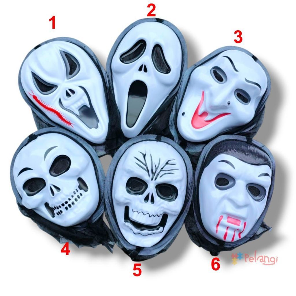 Jual Halloween Veil Mask - Topeng Halloween Seram Dengan Kerudung ...