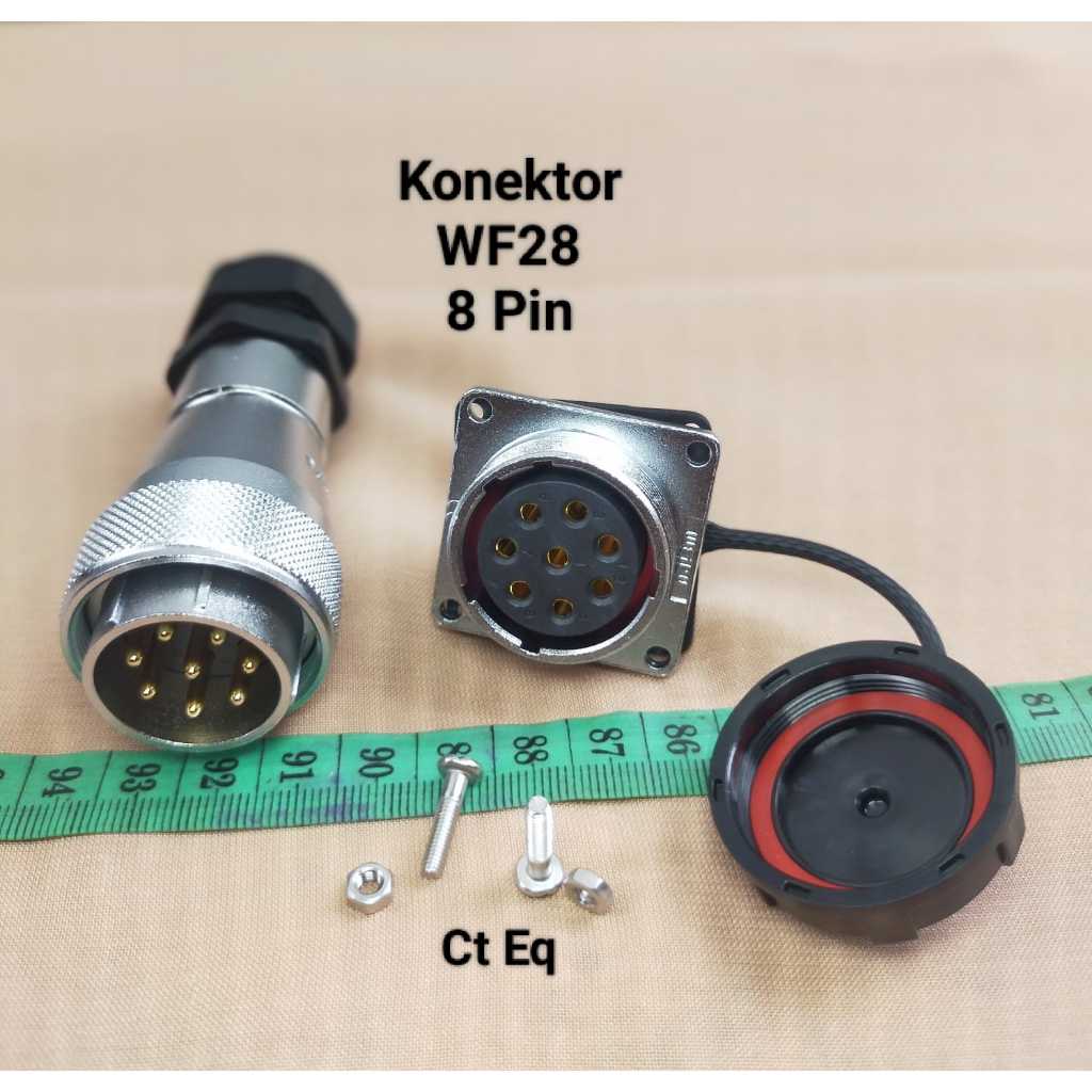 Jual WF28 8 Pin konektor socket, ip67, 8Pin Plug n Socket 8 core WF28 ...