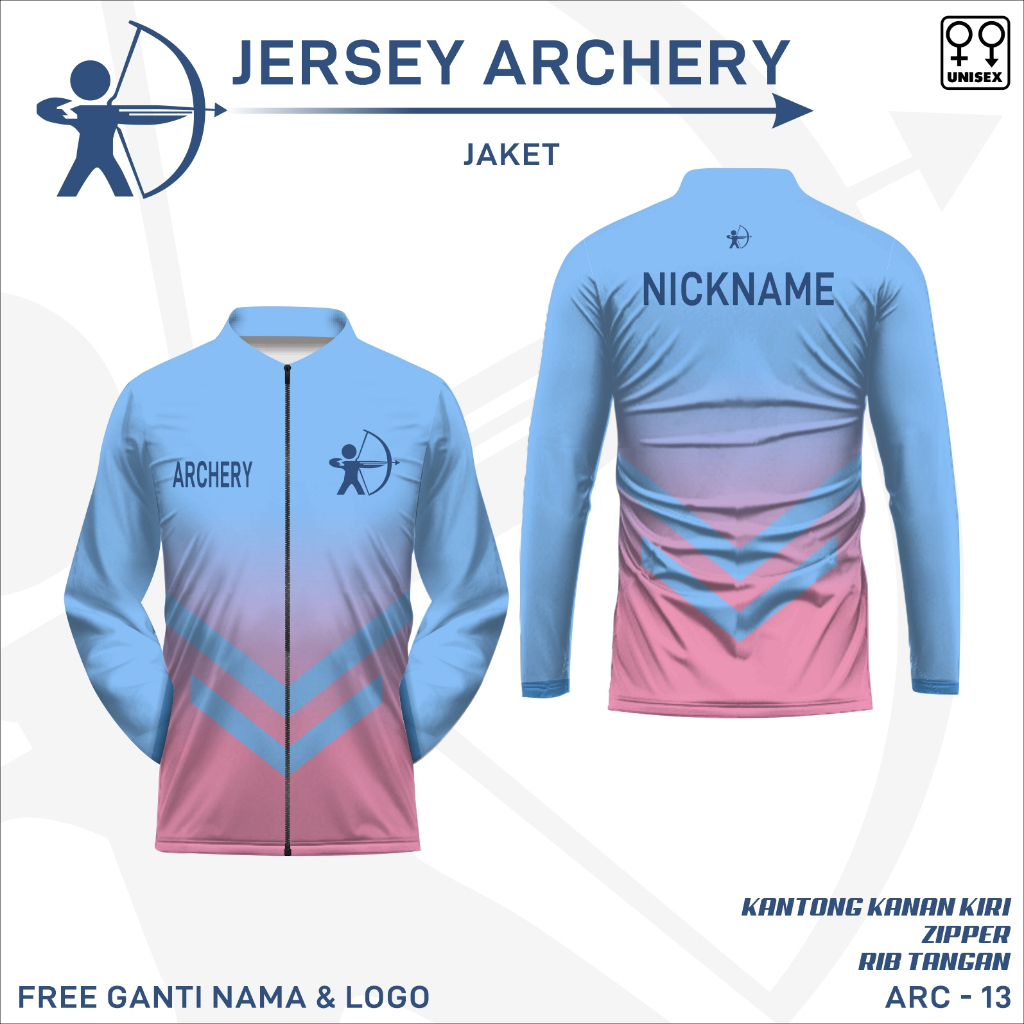 Jual Jaket jersey zipper panahan archery terbaru baju olah raga archer ...