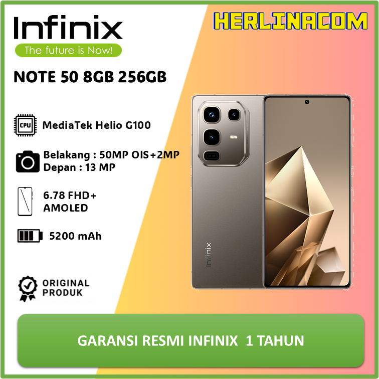 Jual INFINIX NOTE 50 8GB 256GB - BARU SEGEL BOX - GARANSI RESMI ...