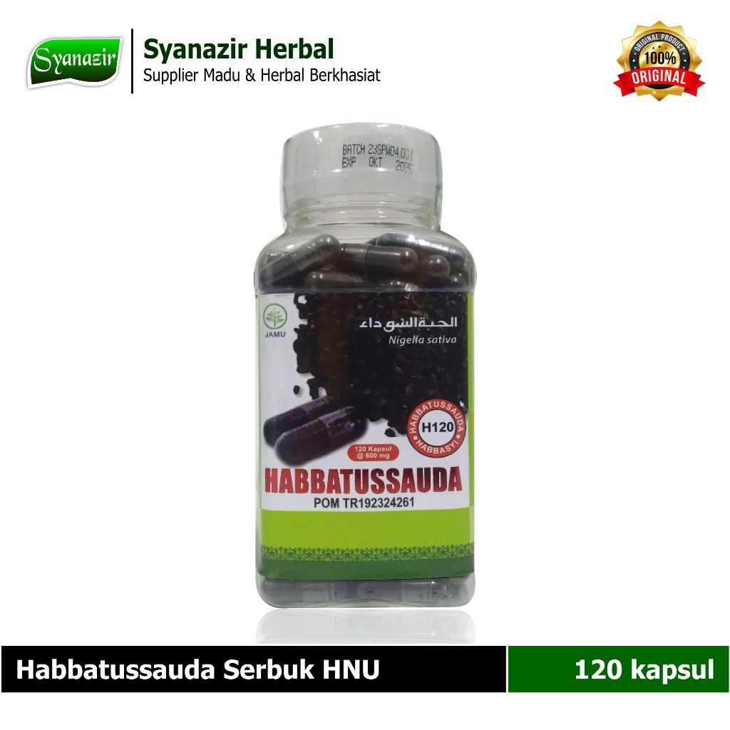 Jual HABBATUSSAUDA HNU 120 kapsul - Suplemen Kesehatan Alami | Shopee ...