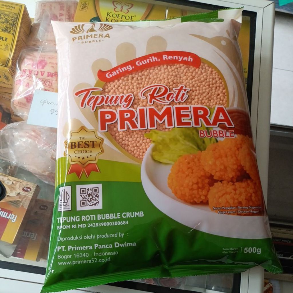 Jual Tepung Roti Primera BUBBLE kemasan 500 gram | Shopee Indonesia
