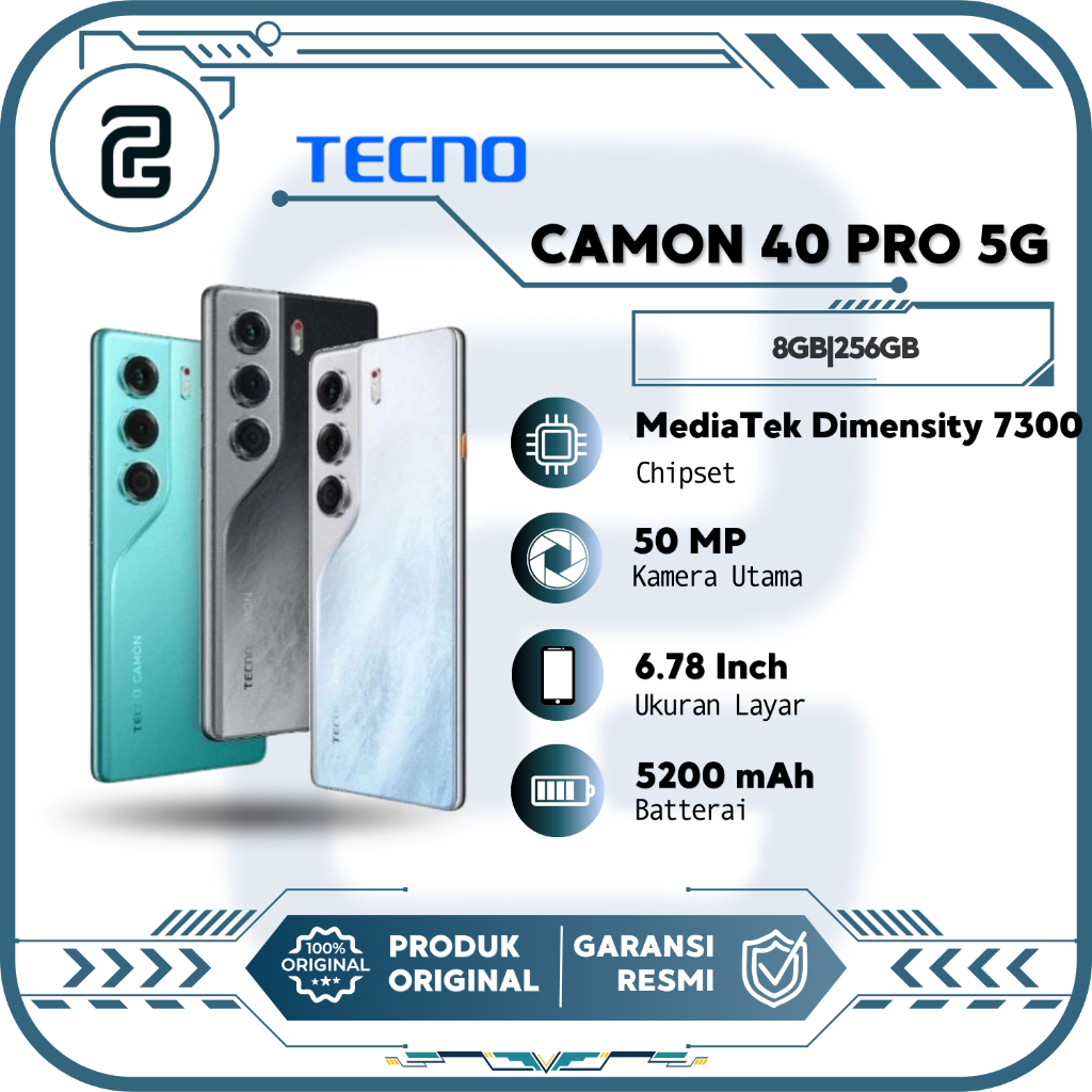 Jual Tecno Camon 40 PRO 5G 8/256GB Camon 40 8/128 GB | 8/256 GB Android Gaming Murah Terbaru ...