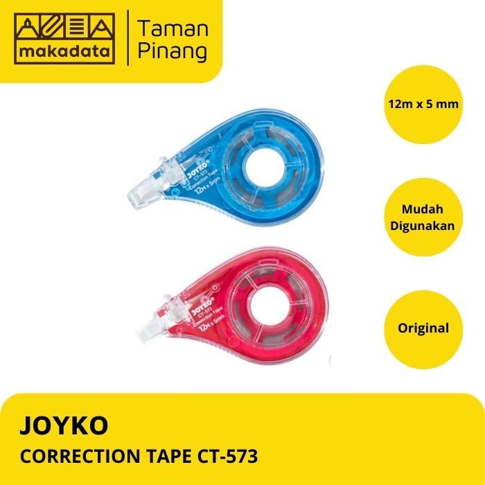 Jual JOYKO CORRECTION TAPE / STIPO KERTAS / TIPE-X CT-573 (1 PCS) | Shopee Indonesia