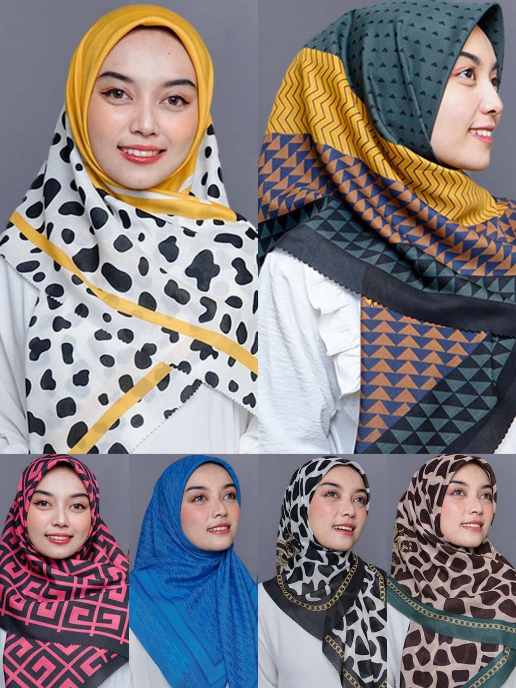 Jual Hijab Segi Empat Voal Motif Eksklusif – Ringan, Anti Kusut, Mudah ...