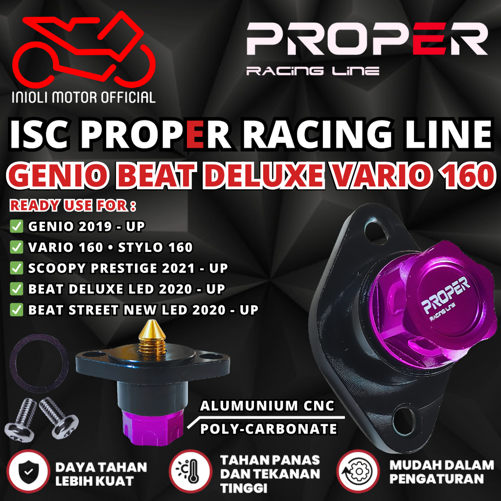 Jual ISC MANUAL AIR SCREW PROPER RACING LINE VARIO 160 STYLO 160 GENIO ...