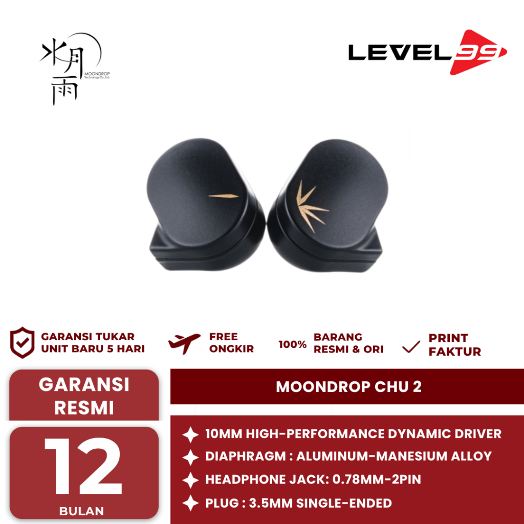 Jual MOONDROP CHU2 / CHU 2 End-Game 2pin IEM Earphones | Shopee Indonesia