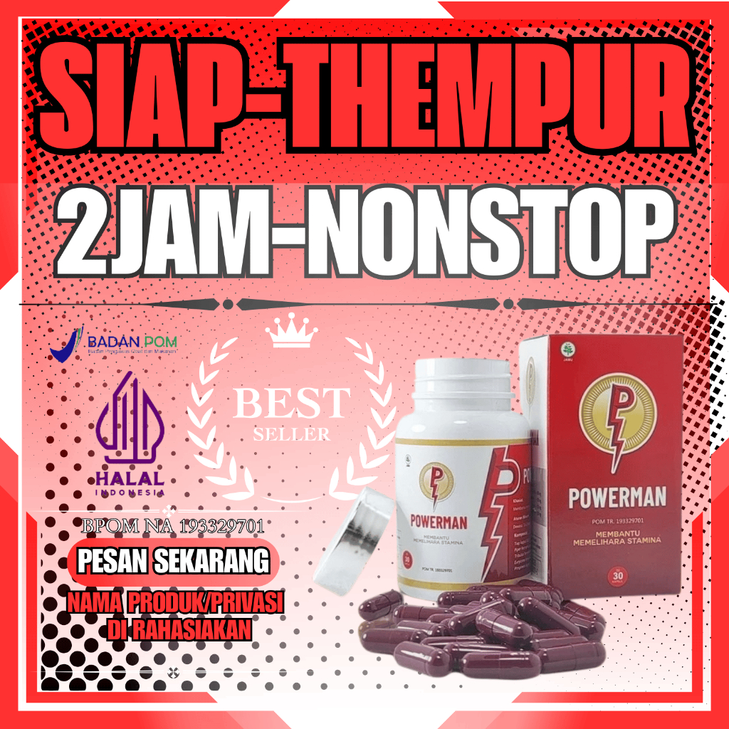 Jual Powerman Herbal Tradisional Obat Obatan Kapsul Stamina Herbal Kuat ...