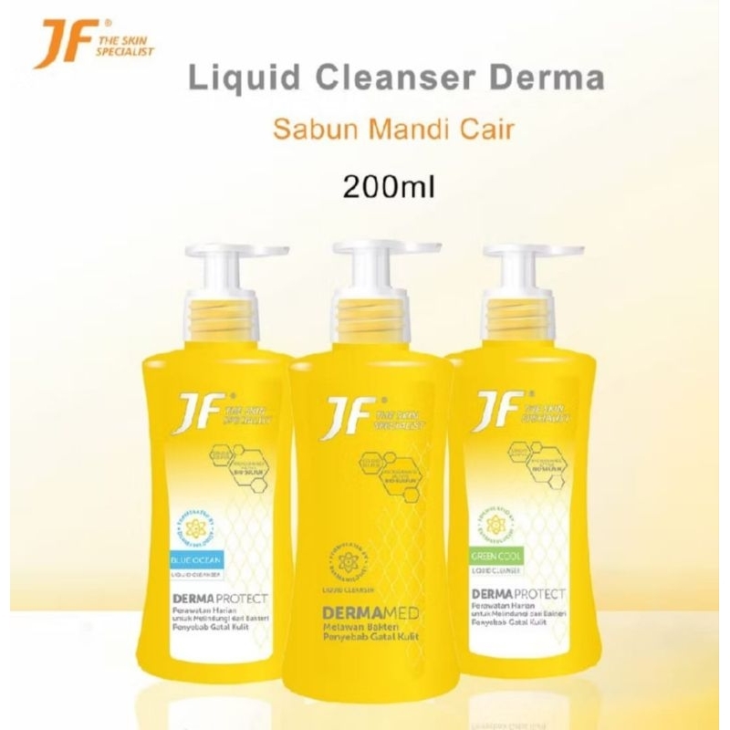 Jual JF Dermamed Liquid Cleanser Bottle 200ml | JF Sulfur Body Wash ...