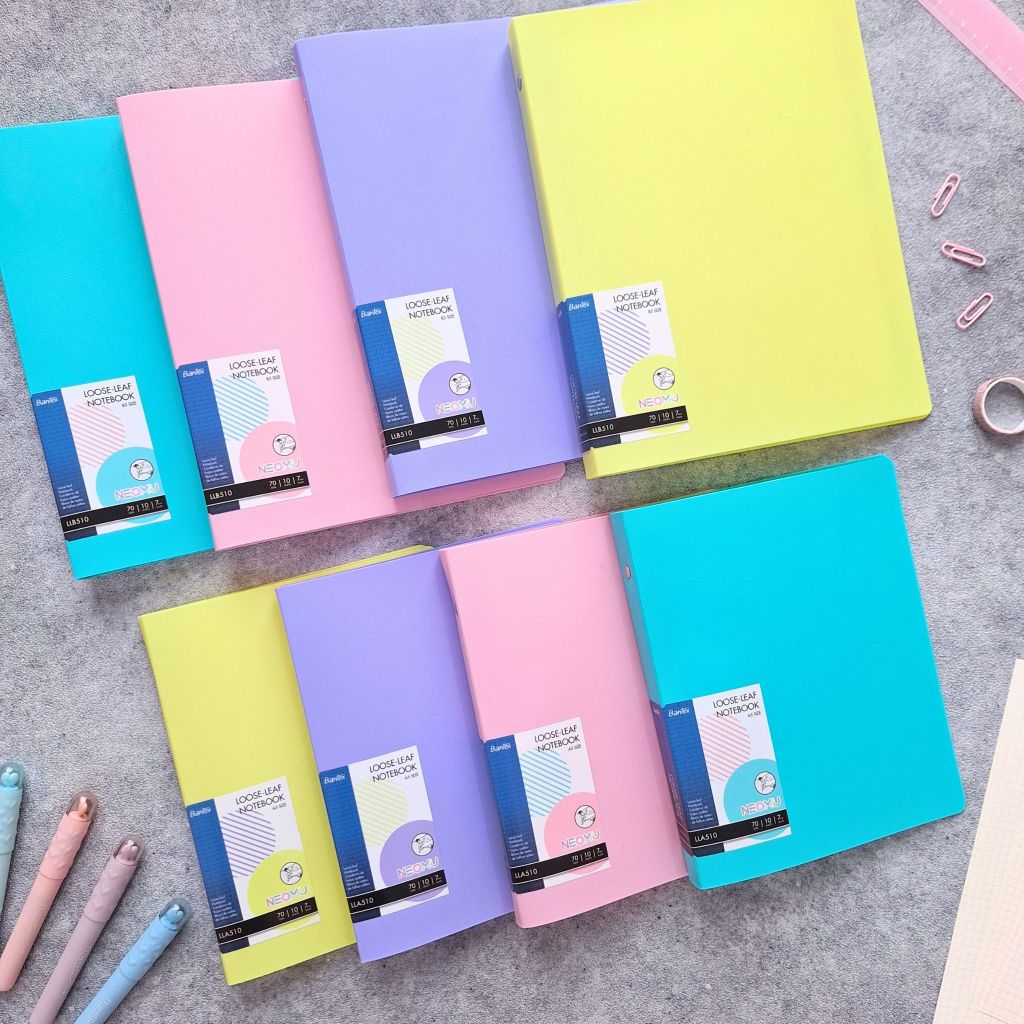 Jual Bantex Binder Notebook B5 / A5 Loose-Leaf Notebook 8 Ring Bahan PP ...