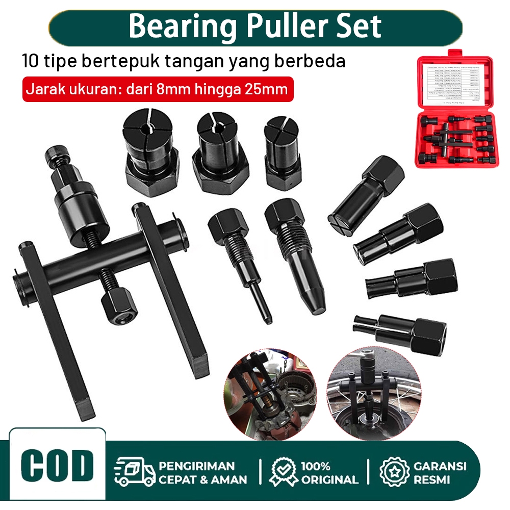 Jual Bearing Puller Set 10pcs Treker Pembuka Bearing Set Alat pelepas ...