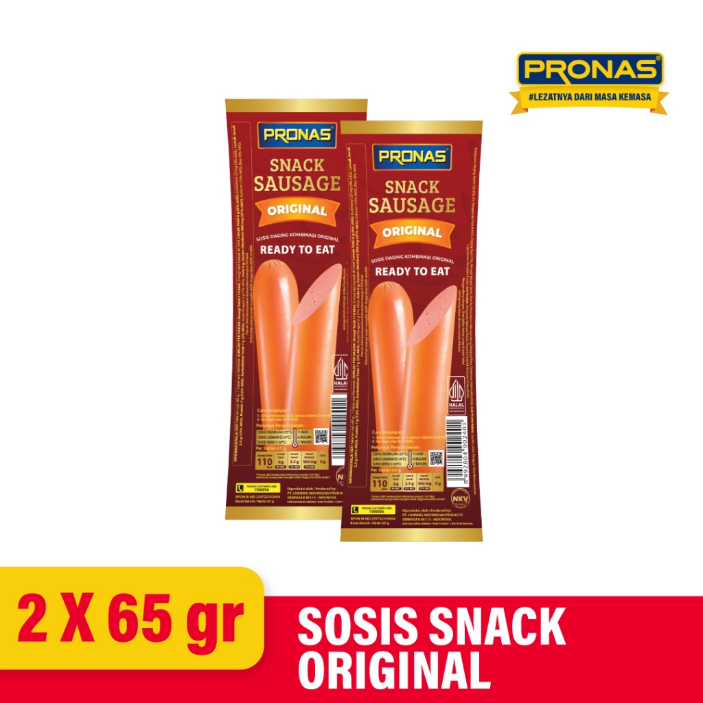 Jual PRONAS Sosis Snack Kombinasi Original 65 gr Bundling 2pcs | Shopee ...