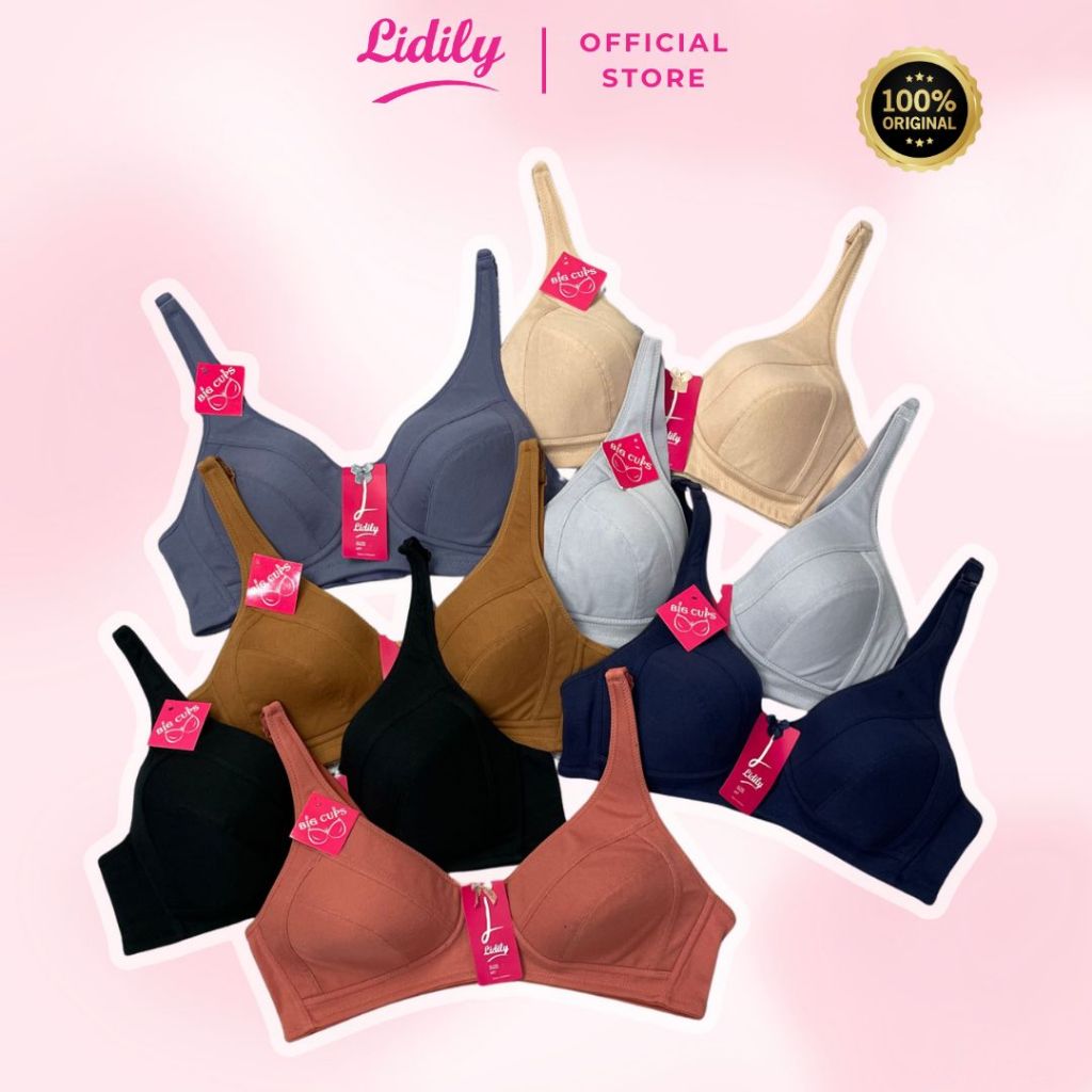 Jual Lidily - Bra Katun Tanpa Kawat Tanpa Busa Big Cup L030 | Bh Mama ...