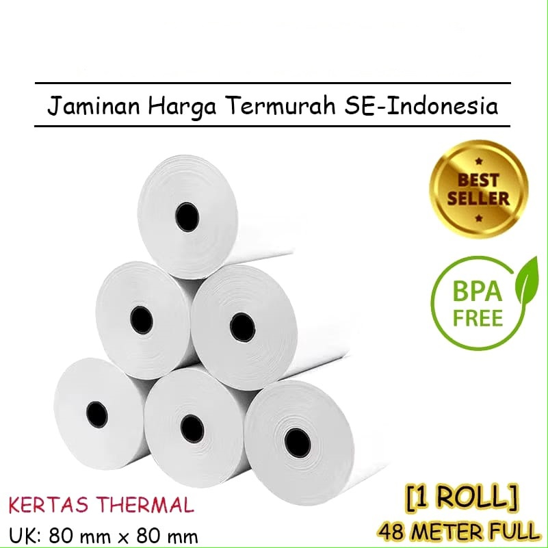 Jual Thermal Paper 80x80 Bulk Thermal Struk 80x80 Paper Roll Struk ...