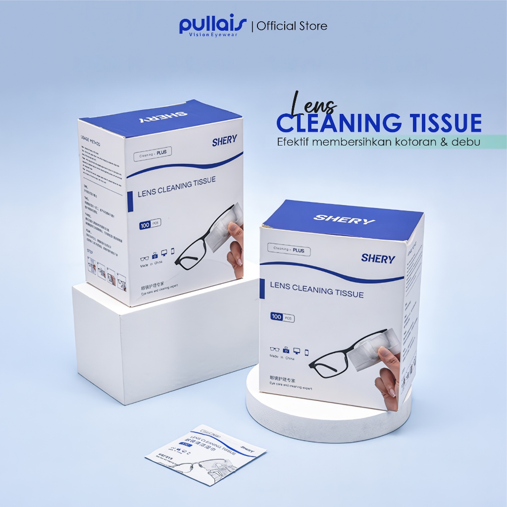 Jual Pullais Eyewear Tisu Basah Pembersih Lensa Kacamata Anti Fog Anti ...