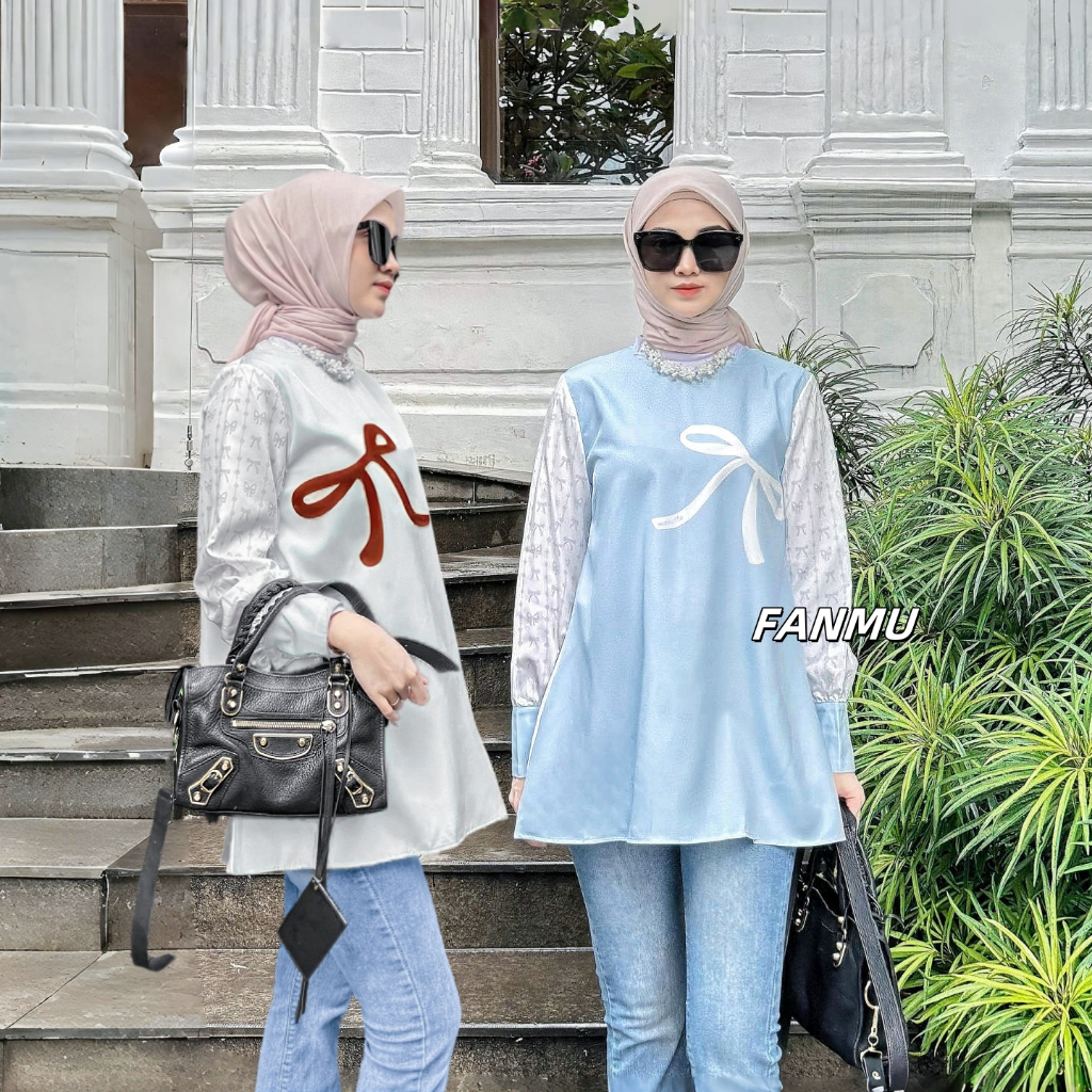 Jual FANMU Blouse Rayon Wanita Kekinian/Atas Blouse Bangkok Wanita Elegan Dan Modis | Shopee ...