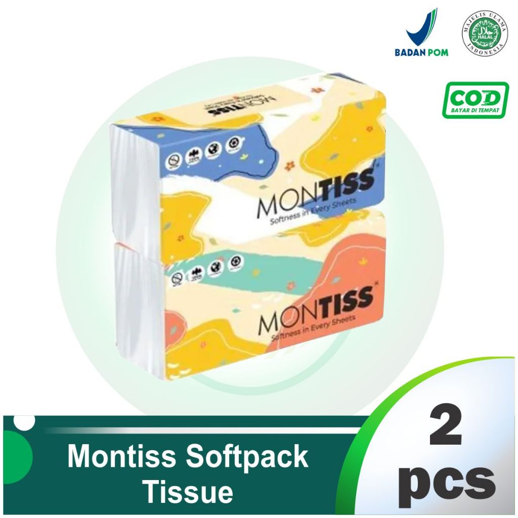 Jual Montiss Softpack 200s Tisu Kering Paket hemat 2pcs | Shopee Indonesia
